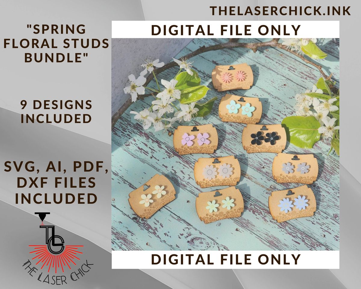 Spring Floral Studs Bundle